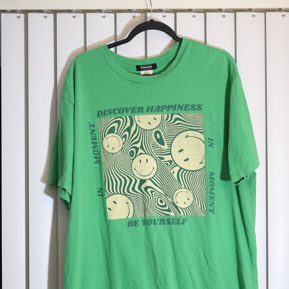 RSQ | Shirts | Vintage Green Rsq Xxl Smiley Originals Shirt | Poshmark